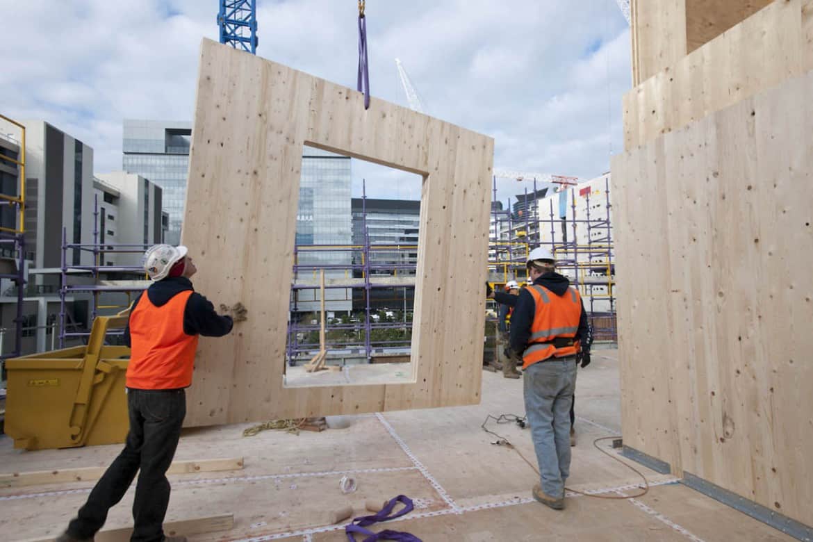 Forte CLT panel installation - Building Connection