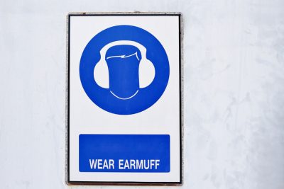Earmuff Warning Sign - Building Connection