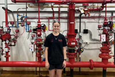 TAFE NSW trainee switches from sport science to sprinkler fitting and ...